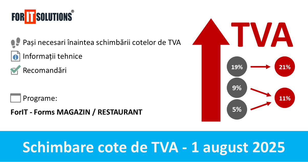 Schimbare cote de TVA în ForIT - Forms